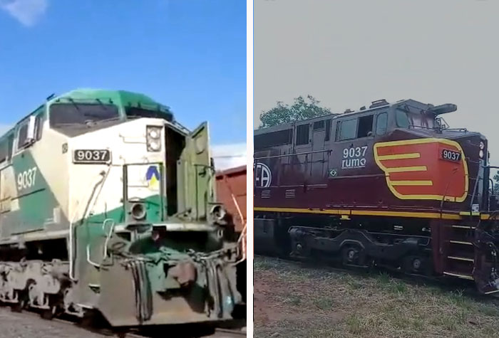 Locomotiva será apresentada 25 anos depois com as cores originais da ...