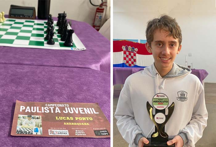 É de Araraquara e com apenas 14 anos o campeão Paulista de Xadrez em ...