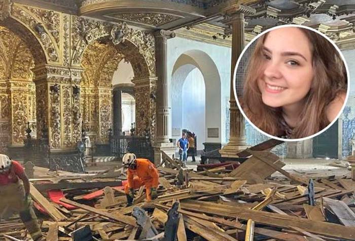 Polícia vai investigar desabamento do forro da igreja que matou turista ...